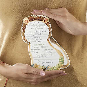 Kate Aspen Decorations Safari Baby Shower, One Size, Advice Cards & Game