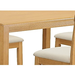 East West Furniture YAPB5-OAK-C Dining Set, 48 x 30 x 36