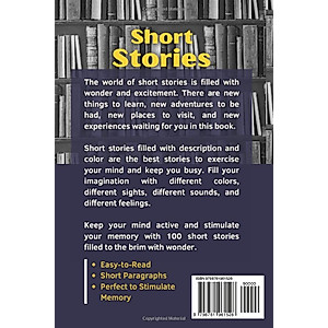 100 Short Stories for Elderly: Large Print, Easy -to -Read and Short Paragraphs - Perfect to Stimulate Memory (Short Stories in Large Print)