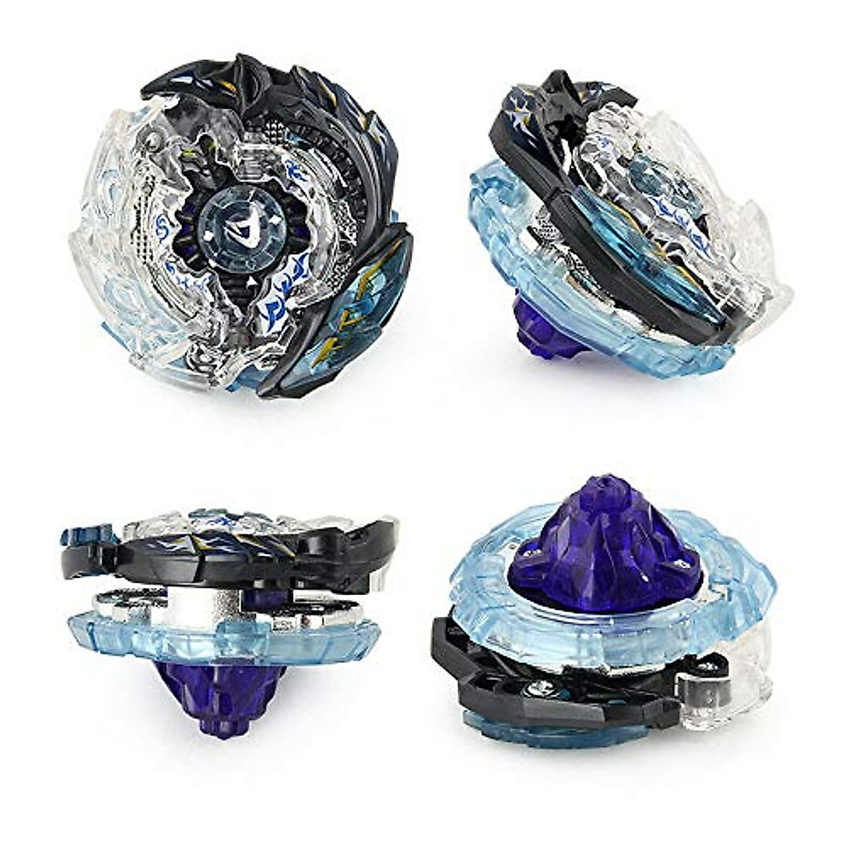 Crush Bey Battling Blades Starter Set | 1 Arena, 2 Launchers, 2 Burst Tops (Killer Deathscyther B-85, Doomscizor & Xcalibur)