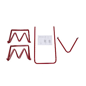 Gdrasuya10 Red Art Drying Rack,16 Shelves Paint Drying Rack Art Metal Desktop Artwork Storage Display Rack Art for Schools and Art Clubs