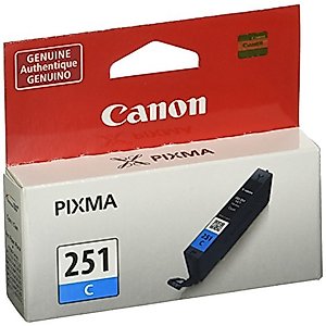 Canon CLI-251 Cyan Compatible to iP7220,iP8720,iX6820,MG5420,MG5520/MG6420,MG5620/MG6620,MG6320,MG7120,MG7520,MX922/MX722 Printers