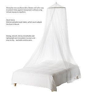 Mosquito Net - Foxnovo Toddler Bed Crib Canopy Mosquito Netting (White)