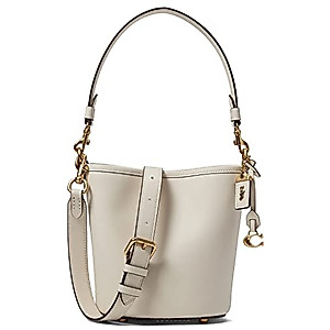 Coach Glovetanned Leather Dakota Bucket Bag 16 Women’s Leather Bag - Magnetic Snap Closure - Textile Lining Chalk One Size One Size