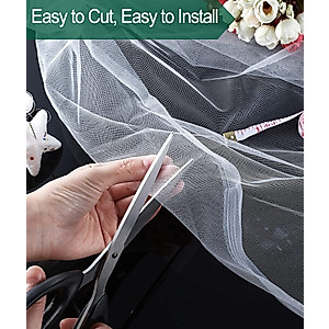 Garden Insect Mesh Netting 10ft x 32ft (3m x 10m), Wohohoho 1mm Ultra Fine Mosquito Netting Bug Netting Bird Netting Insect Barrier, 60 Mesh per Inch Plant Cover for Gardening Vegetables Fruit Tree