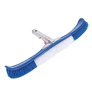 RvSky Garden Supplies Plastic Pool Wall Cleaning Brush with Aluminum Handle Swimming Pool Cleaning Tool Accessories