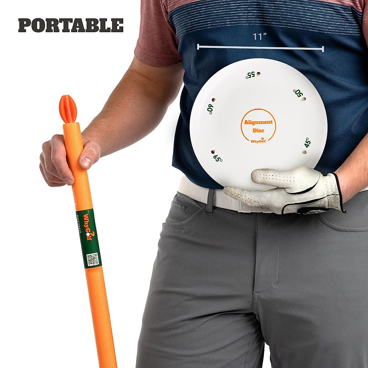 WHYGOLF Golf Alignment Discs - Quickly Adjust Golf Alignment Stick Angles - Versatile Training Aid for Accurate Swing Plane