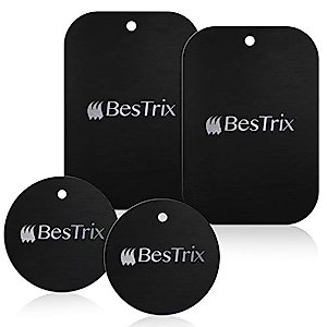 Bestrix Metal Plate for Magnetic Mount with 3M Adhesive (Set of 4) Extra Thin
