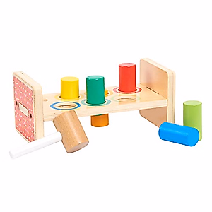 Early Learning Centre Wooden Hammer Bench, Hand Eye Coordination, Stimulates Senses, Toys for 18 Months, Amazon Exclusive, by Just Play