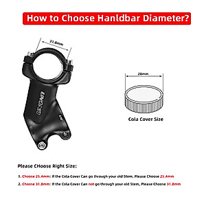 BESNIN MTB stem 35 Degree Bike Stem, 31.8mm /90mm MTB Stem Mountain Bike Handlebar Stem for Bicycle, Road Bike, MTB, BMX, Cycling (31.8 * 90mm)