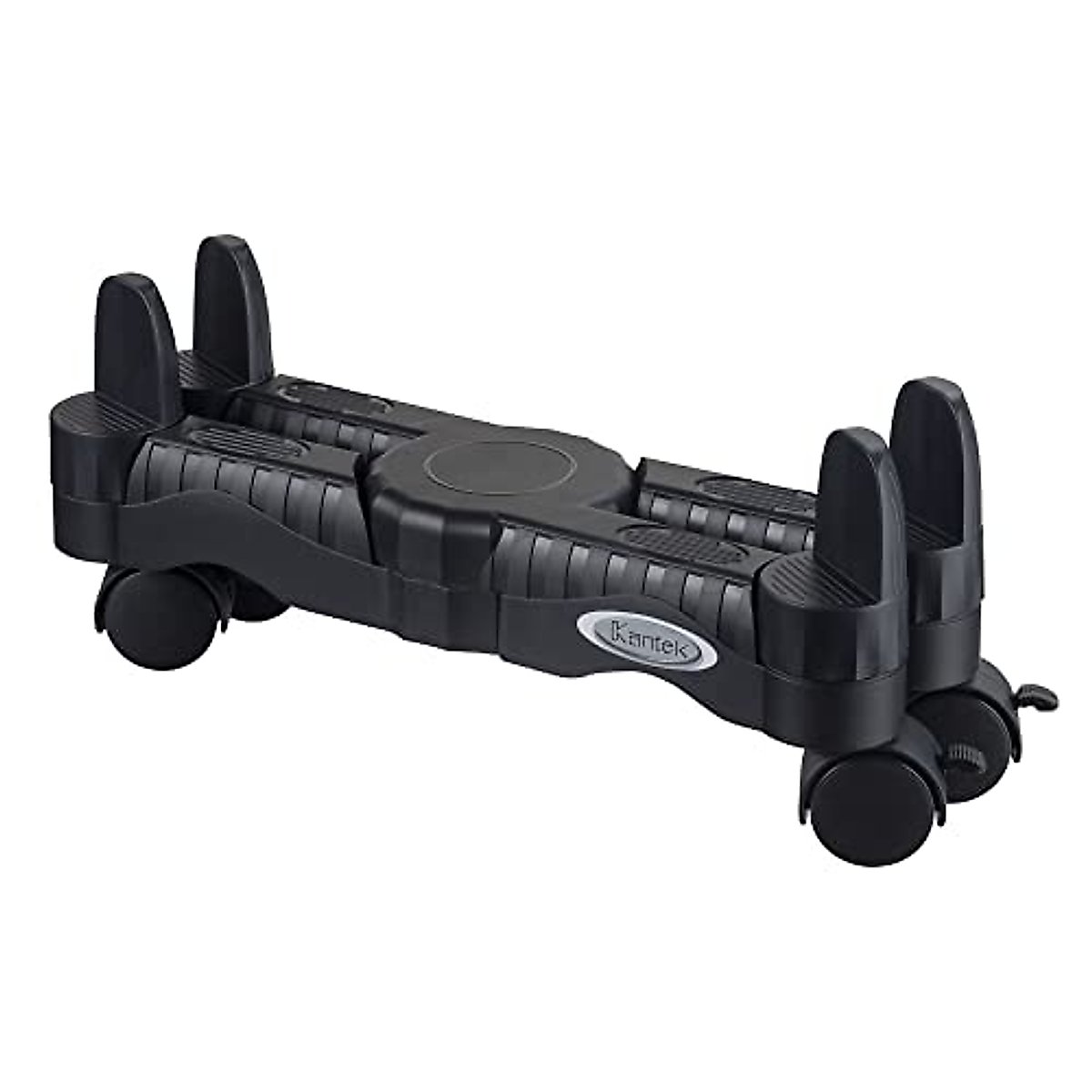Kantek Mobile CPU Stand with Adjustable Width and Locking Casters, 16-Inch Wide x 7-Inch Deep x 4.8-Inch High (CS200B),Black