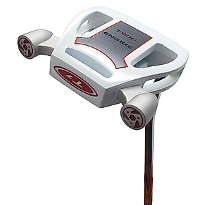 T7 Twin Engine White Mallet Golf Putter Right Handed with Alignment Line Up Hand Tool 36 Inches XL Tall Lady Perfect for Lining up Your Putts