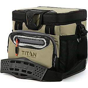 Arctic Zone Titan Deep Freeze Cooler - 9 Can Zipperless Hardbody Cooler - Deep Freeze Insulation, HardBody Liner, and SmartShelf