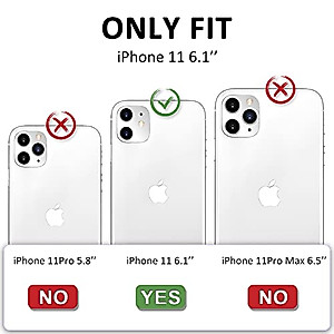 ZHOGTNEG for iPhone 11 6.1 inch case with 2pcs Tempered Screen Protector+1Pcs Len Camara Protector, Heavy Duty Shockproof Full-Body Protective Sturdy Hybrid Marble Case for Women,Girls,Kids