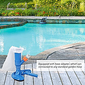 RvSky Garden kit Pool Vacuum Head Strong ABS Quick Connection Half Moon Easy Assembly Manual Pool Vacuum for Swimming Pool Cleaning