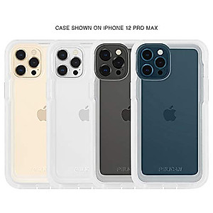 Pelican - VOYAGER Series - Case for iPhone 12 Pro Max (5G) - Military Drop Protection - Holster - 6.7 Inch - Clear