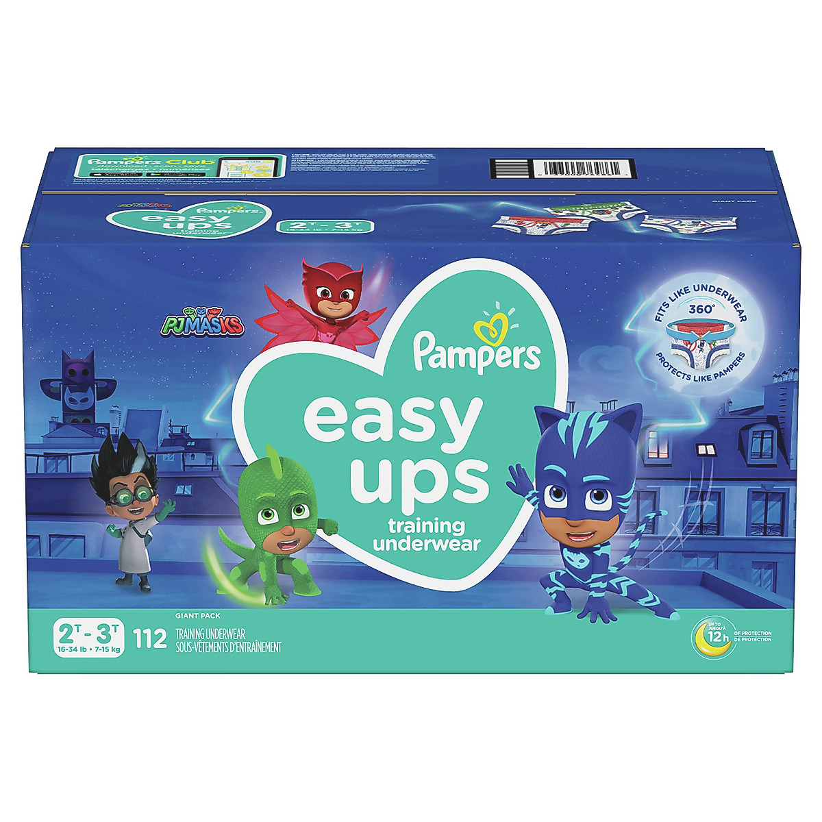 Pampers Easy Ups Training Pants Boys and Girls, 2T-3T (Size 4), 112 Count, Giant Pack
