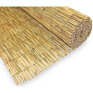 Backyard X-Scapes Natural Reed Fencing Decorative Fence for Backyard Garden Fencing Divider 4 ft H x 8 ft L