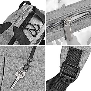 Baby Diaper Bag Backpack with Changing Pad, Changing Backpack with 13 Pockets and Stroller Straps, Large Capacity, Grey, Best Gift for Mom/Wife