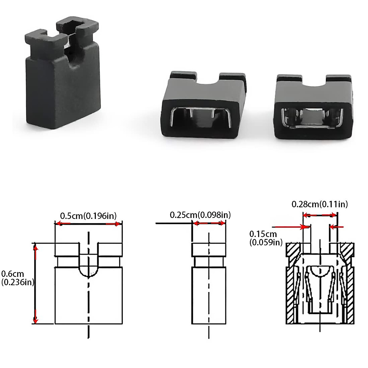 Gikfun Mini Micro Jumper for Arduino (Pack of 50pcs) EK1025