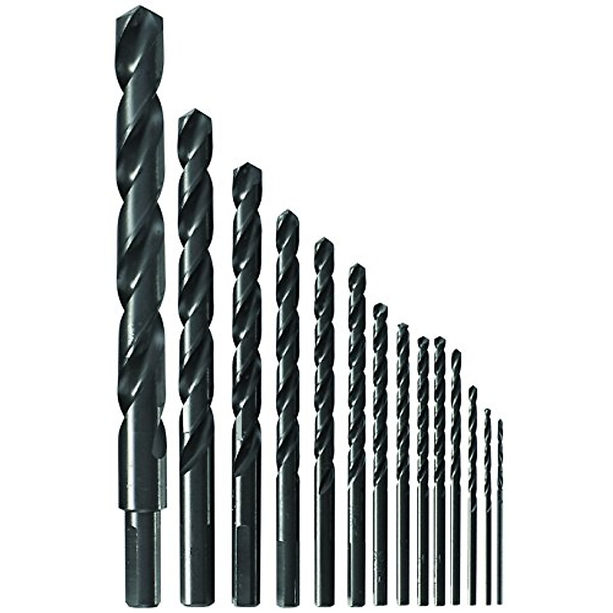 BOSCH BL14 14-Piece Black Oxide Metal Drill Bit Set