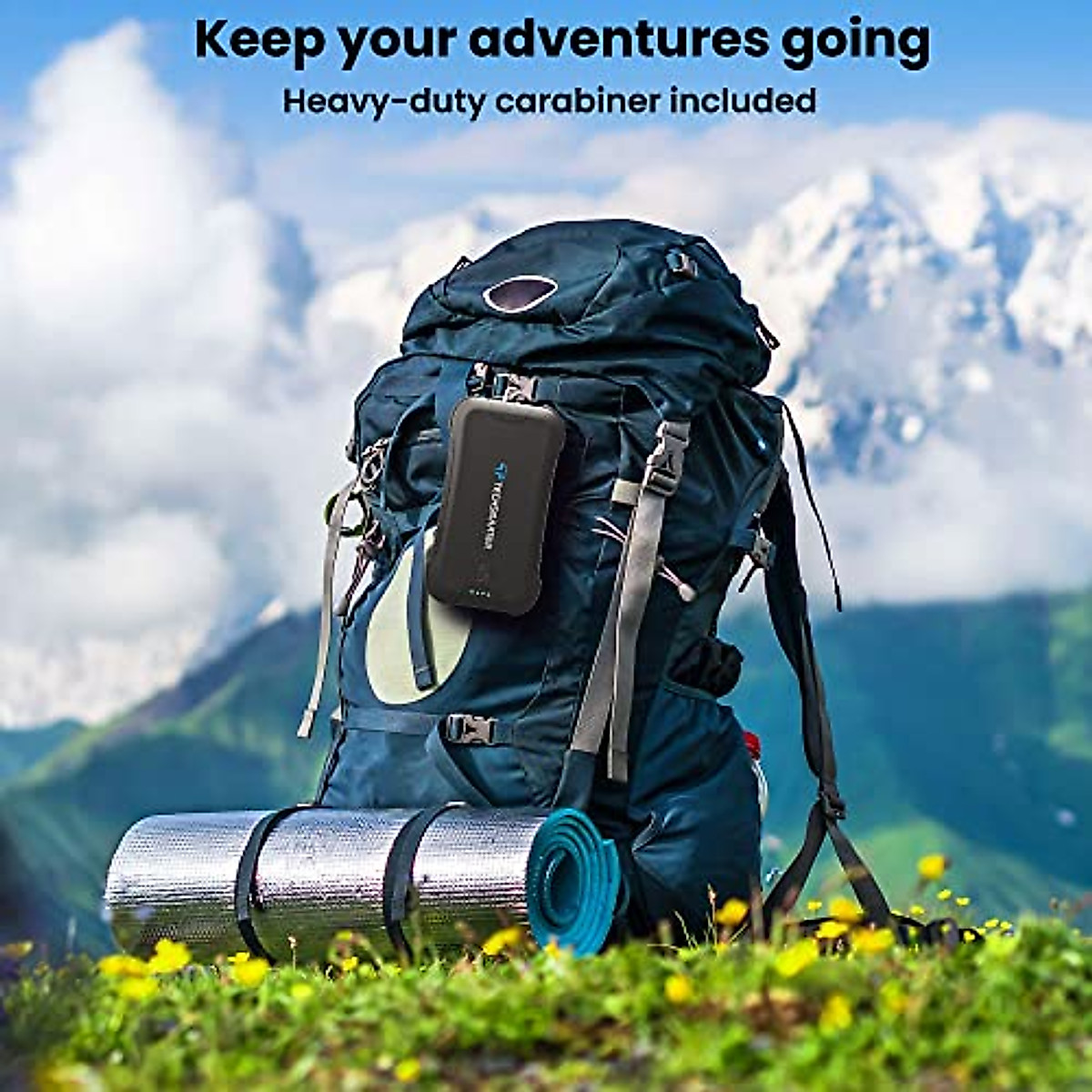 TECHSMARTER 30000mah Rugged & Waterproof 45W USB-C PD Heavy Duty Power Bank, Portable Charger for Camping, Outdoor with Flashlight. Compatible with iPhone, Galaxy, iPad, MacBook, Steam Deck