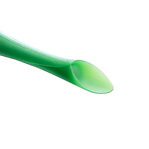 Olababy 100% Silicone Training Cup with Straw Lid (Coral) and Training Spoon Set Bundle