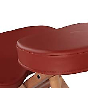 Master Massage Wooden Posture Kneeling Chair, Adjustable Stool for Home and Office -Cinamon