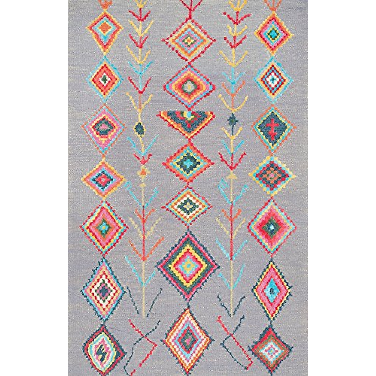 nuLOOM Hand Tufted Belini Area Rug, 3' x 5', Grey