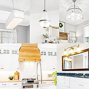 Marxlait 4 Pack G9 LED Bulb, 40 watt Halogen Replacement, Daylight White 6000K, Non-dimmable T4 LED Bulb, G9 Bi Pin Base, 120V Small Light Bulbs for Chandelier, Bathroom Vanity Light Fixture