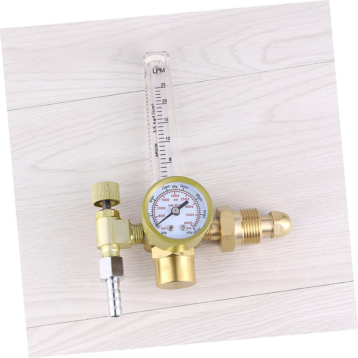 VILLCASE 3pcs Air Compressor Accessories Argon Flowmeter Regulator Accessories for Argon Co2 Regulator Argon Flow Meter Regulator Argon Regulator Gauges Welder Tig Welding Machine C02