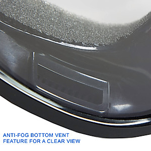 Raider 26-010 Black Frame/Clear Single Lens Impact-Resistant Youth MX Off-Road Goggles