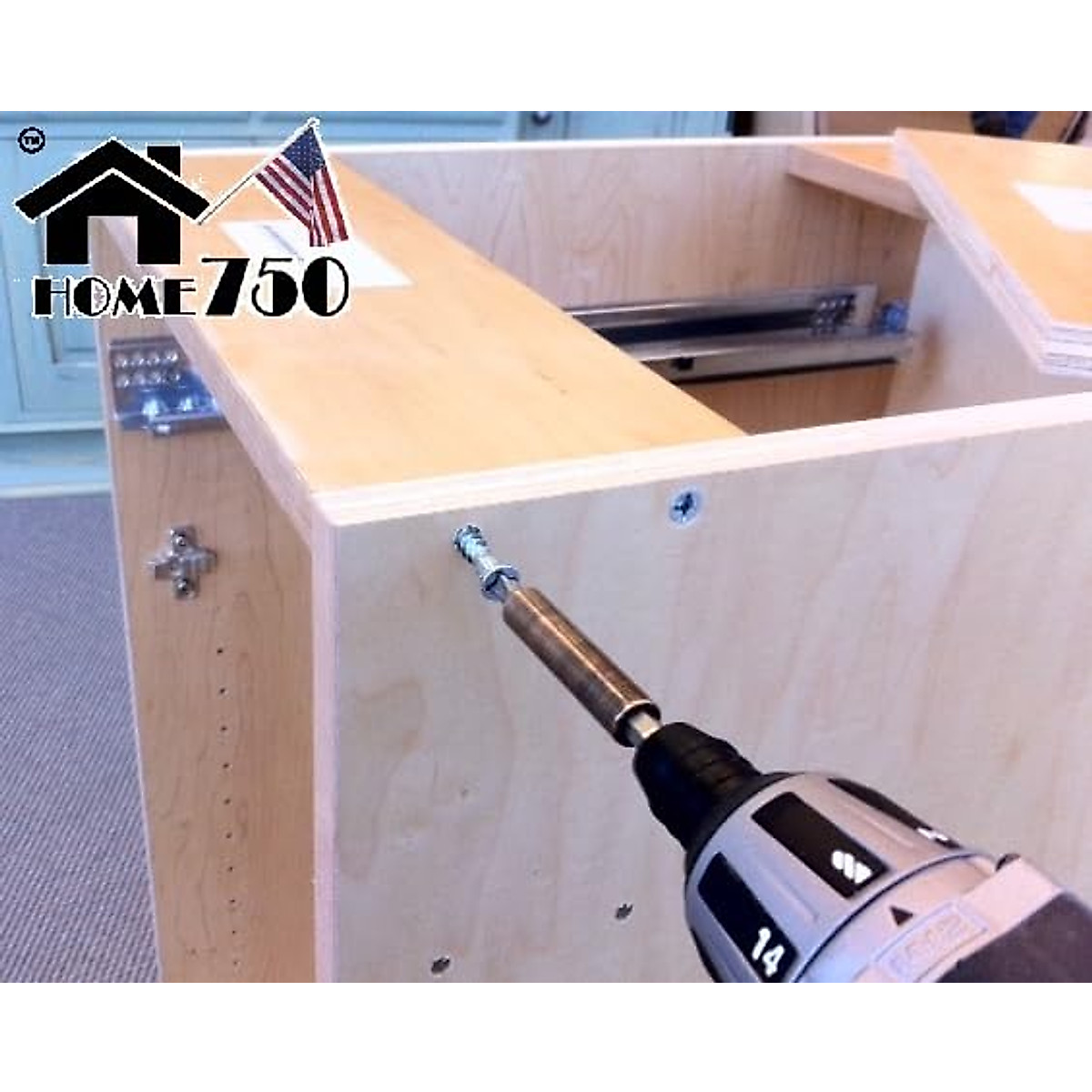 7 mm x 50 mm Highpoint Confirmat Screws, Pozi-Flat Head, Zinc Finish (50)