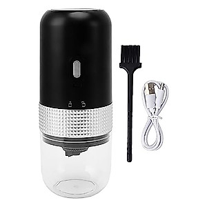 Coffee Bean Grinder, Dry Wet Dual Use Practical 200ml Compartment Capacity Powder Coffee Grinder for Office