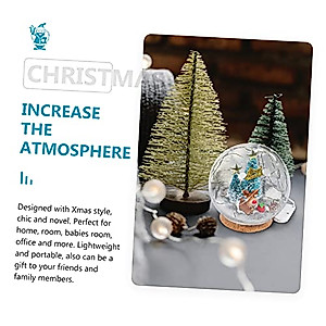 ORFOFE Christmas Clear Ball 1pc Decorative Lights Christmas Ornaments Glow Decorations Music Decor Light up Snow Globe LED Christmas Glass Ball Bedside Decorative Light Desktop Lamp