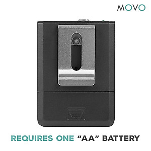 Movo LV22OD XLR Lavalier Omnidirectional Condenser Microphone with Phantom Power Supply Body Pack, 12mm Mic Capsule, Foam and Deadcat Windscreens, Deluxe Case