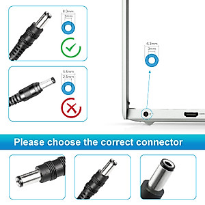 Tree for Toshiba Satellite AC Adarter Power Charger Compatible with 75W 2400 2405 2500 2550 2590 2515 PA3201U-1ACA PA2521U-1ACA PA3083U-1ACA PA3092U-1ACA
