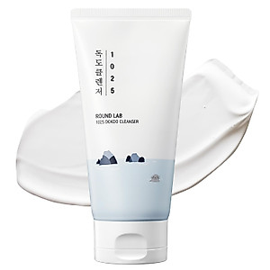 ROUND LAB 1025 Dokdo Cleanser 5.07 Fl Oz, Low pH Facial Cleanser for Sensitive Skin, Rich Soft Bubbles for Deep Cleansing and Makeup Removal, Hydrating Face Wash with Deep Sea Water, Korean Skin Care