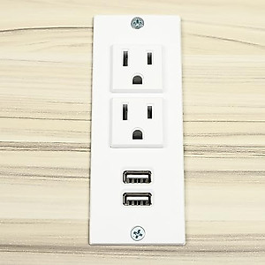 PaNeTnya Mobile Stand Up Desk,Adjustable Laptop Desk with Wheels,Standing Desk with USB Ports and Outlets,Office Desk Rolling Computer Desk Ideal for Home Office use (Oak)