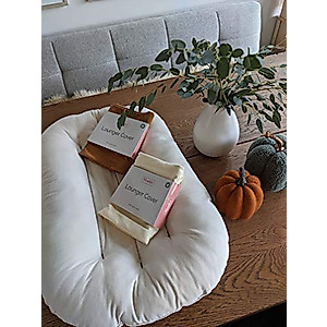 NoomiNest Baby Lounger Cover | 100% GOTS Organic Cotton (Clay)