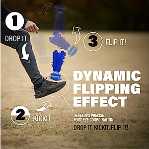 Kickit | The Original Birdie Soccer Trainer | Play Outdoors, Indoors or Backyard, Beach or Tailgate (Blue)