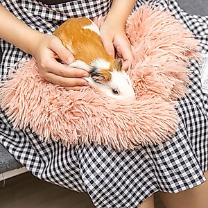 KAYCOWZA Guinea Pig Blankets 4 Pack, Warm Cozy Pet Cage Accessories for Guinea Pig Hedgehog Rabbit Hamster Chinchilla Ferret Small Animals, Fleece Cage Liners Bedding Mat Washable for Cold Weather