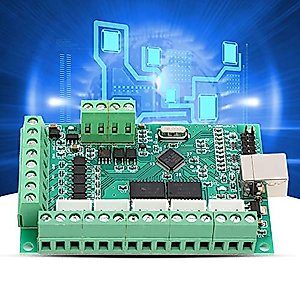 Davitu Motor Driver - DC 12-24V CNC Driver Board USB 100Khz Branch 5 Axle Port Driver Motion Control Card