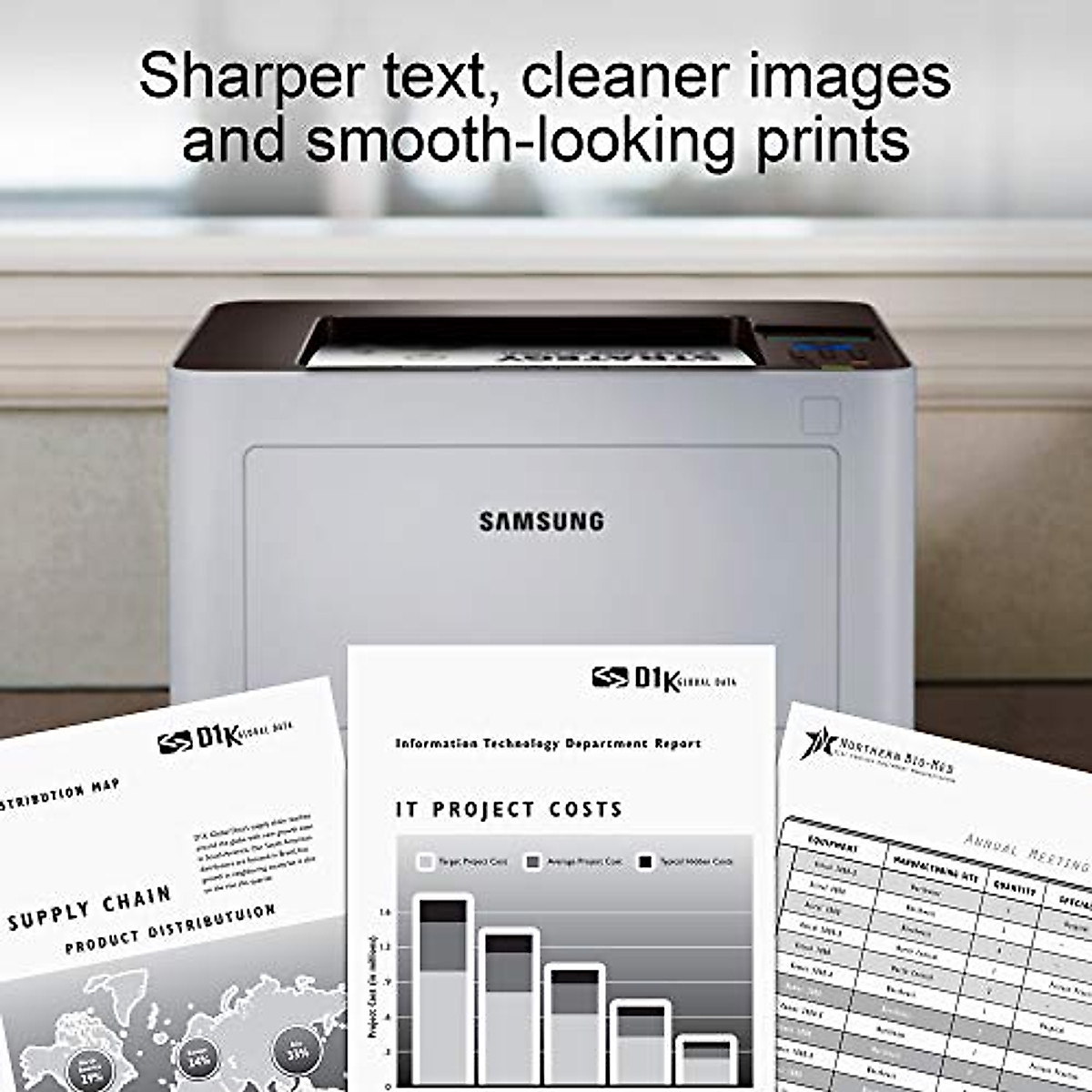 HP Samsung ProXpress M4020ND Monochrome Laser Printer with Mobile Connectivity, Duplex Printing, Built-in Ethernet, Print Security & Management Tools (SS383K)
