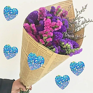 Glitter Valentine Heart Stickers Valentine's Love Decorative Stickers 1.1 Inch - 500 Valentine's Day Decorations Accessories for Kids Parties Envelops