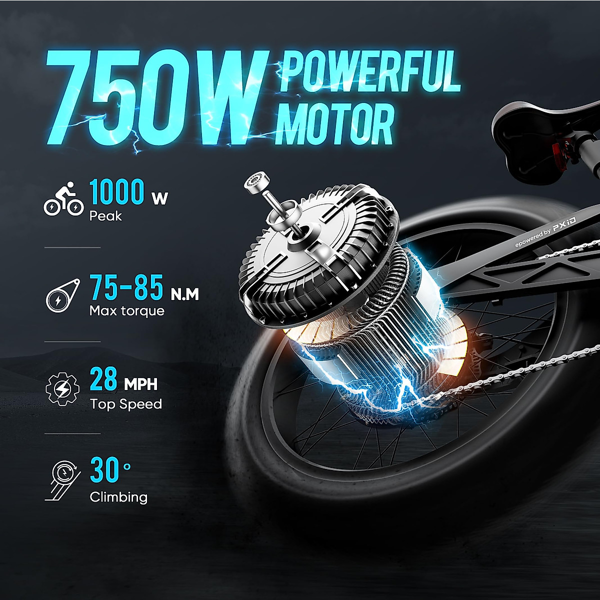 eAhora P5 (Latest Batch) Peak 1200W 20Ah Electric Bike for Adults, Fat Tire Electric Mountain Bike Downhill Full Suspension Electric Bicycle Long Range Ebike