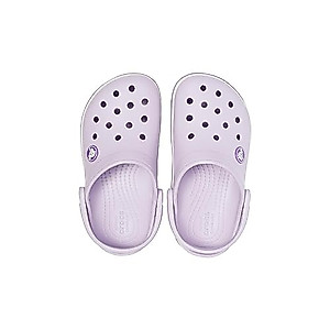Crocs Unisex-Child Crocband Clogs (Little Kid/Big Kid), Lavender/Neon Purple, 2 Little Kid