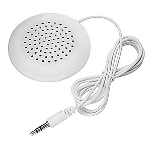 Mini Stereo Speaker,New DIY Pillow Speaker 3.5mm Mini Stereo Speaker,True HD and Unique Soft Sound Portable Speaker,Portable Plug in Speaker with 3.5mm Aux Audio Input,for MP3 Phone Portable CD