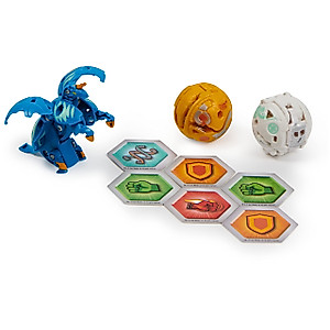 Bakugan Evolutions Starter Pack 3-Pack, Howlkor Ultra with Neo Pegatrix and Trox, Collectible Action Figures, Ages 6 and Up