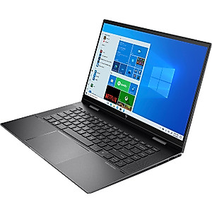 2022 HP Envy 2-in-1 Laptop 15.6 inch FHD Touchscreen 8-Core AMD Ryzen 7 5700U Radeon Graphics 16GB DDR4 512GB SSD WI-FI 6 Win 10 Pro Fingerprint Backlit Keyboard w/ 32GB USB Drive Black 15M-EU0043DX